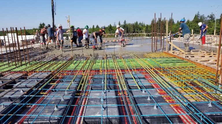 Behind the first waffle slab reinforced with GFRP - SFTec Inc.