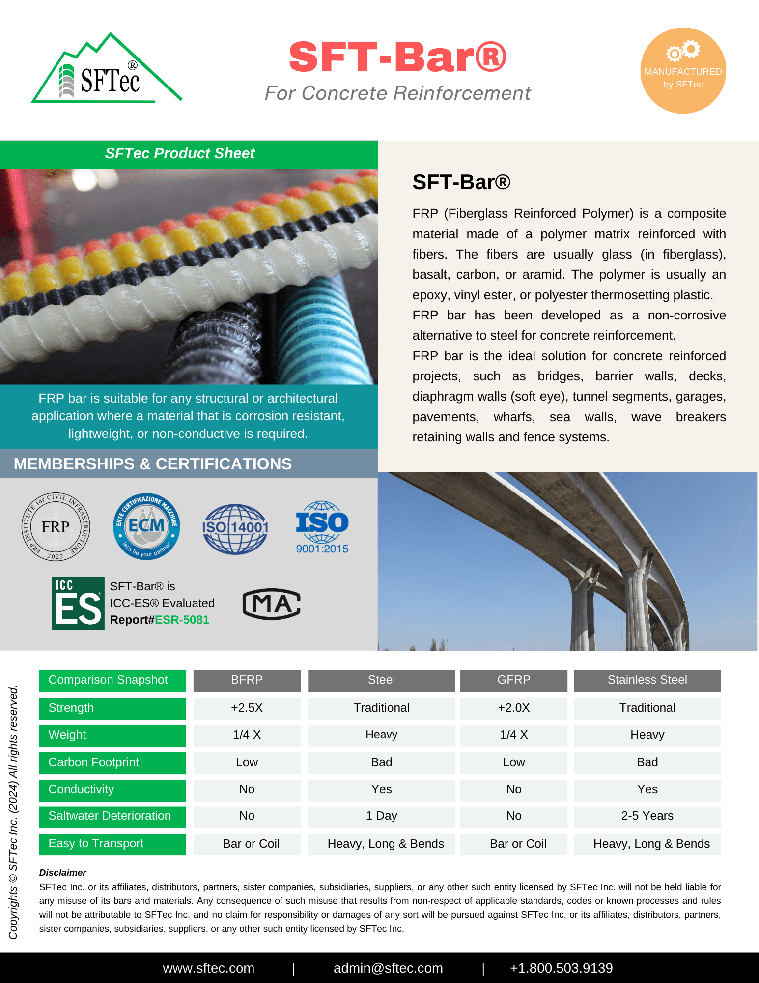 Propriétés du PRFV et détails du produit | SFTec Inc.